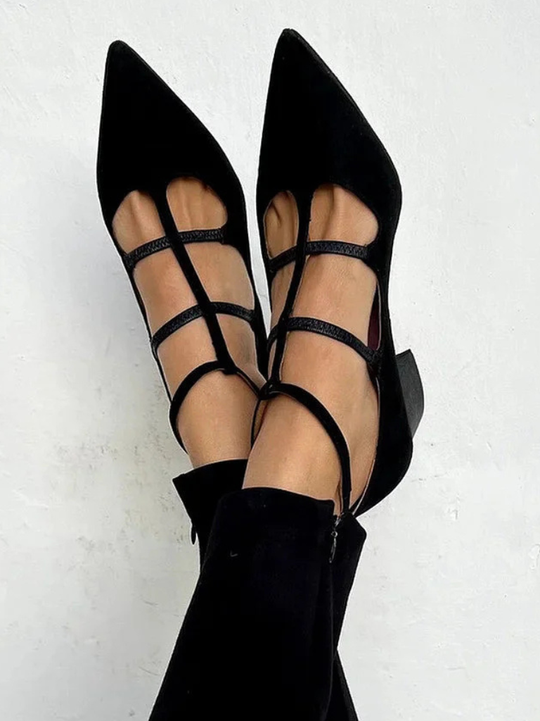 LIORA CRISS-CROSS HEELS – Elyse Avenue